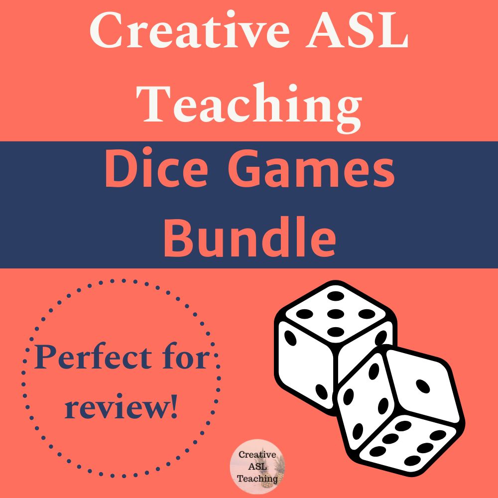 dice games bundle – Creative ASL Teaching